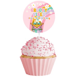 Groovy Birthday Decorations - Bundle - Editable - Printable - Chip Bag ...