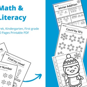 Printable Worksheets - Instant Download - Prek - Kindergarten - First ...