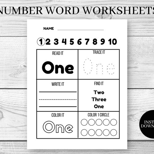 20 Printable Bible Number Posters. Preschool-kindergarten - Etsy Canada