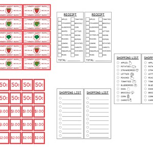 Dramatic Play - Printables - Farmer's Market - Pretend Play - Instant ...