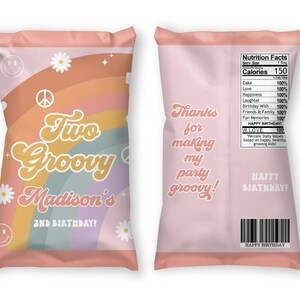 Groovy Birthday Party - Package - Bundle - Editable - Printable - Any ...