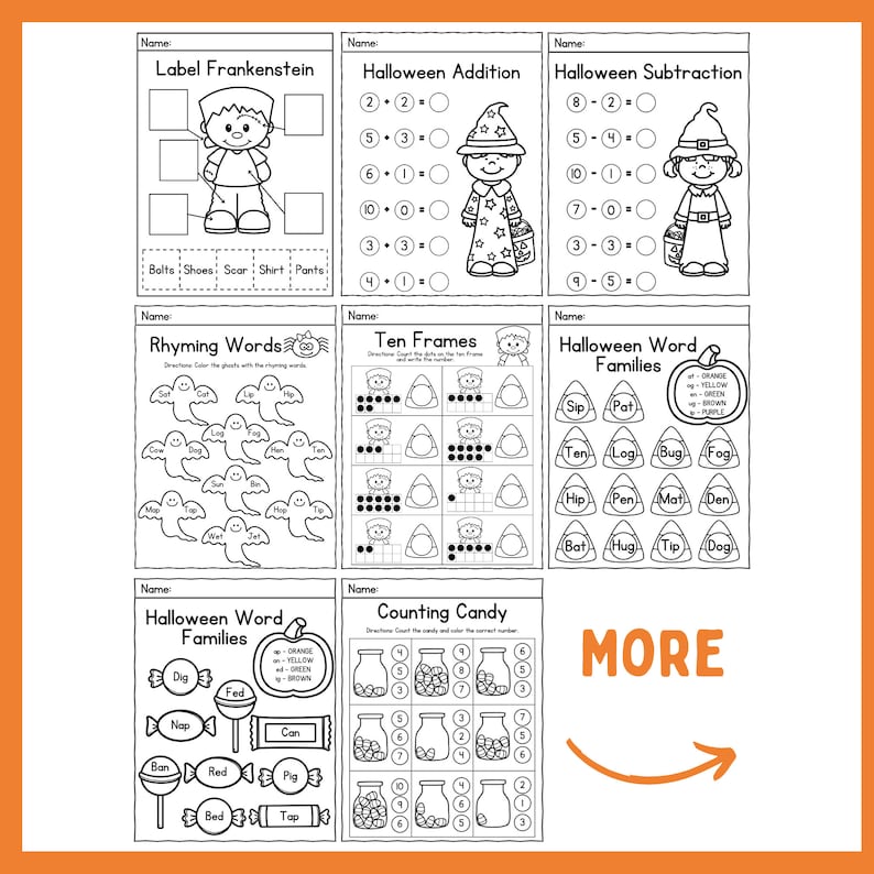 Kindergarten Worksheets - Printable - Homeschool - Teacher Resources ...
