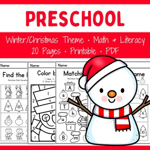 Prek Worksheets - Printable - Homeschool - Teacher Resources - Instant ...
