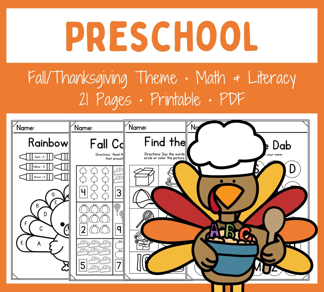 Preschool Worksheets - Printable - Homeschool - Teacher Resources ...