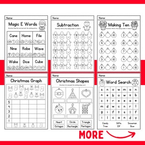 Kindergarten Worksheets - Printable - Homeschool - Teacher Resources ...