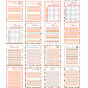 Teacher Planner - Printable - Groovy - Retro - Smile - Lesson Plan ...