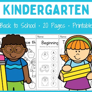 Kindergarten Worksheets - Printable - Homeschool - Teacher Resources ...