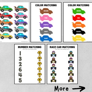 Preschool Activities - Race Car - Printable - Letters - Counting ...