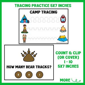 Printable Activities - Camping - Letters - Counting - Numbers - Shapes ...