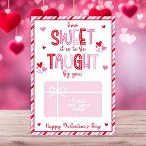 Valentine Gift Card Holder - Printable - Teacher Gift Idea - Instant ...
