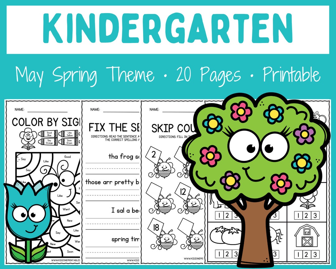 Kindergarten - Worksheets - Printable - Reading - Math - Activities ...