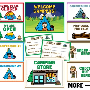 Dramatic Play - Printables - Camping - Pretend Play - Instant Download ...