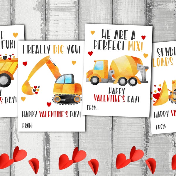 Construction Valentine - Etsy