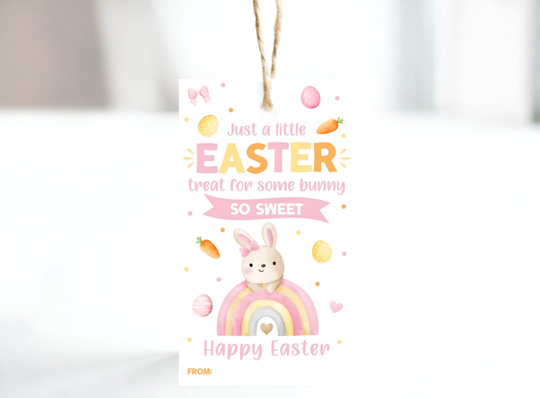 Easter Treat Tags - Printable - Cute Easter Gift Tags - Instant ...