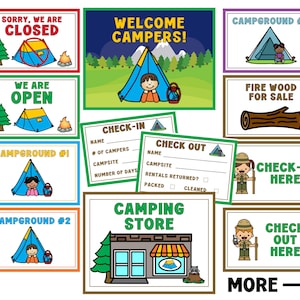 Dramatic Play - Printables - Camping - Pretend Play - Instant Download ...