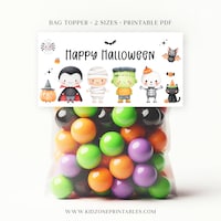 Ghost Poop Bag Topper, INSTANT EDITABLE DOWNLOAD, Halloween Treat Bag ...