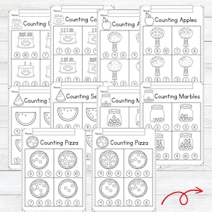Number Worksheets - Printable - Kindergarten - Numbers to 10 - Math ...