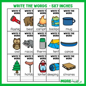 Printable Activities - Camping - Letters - Counting - Numbers - Shapes ...