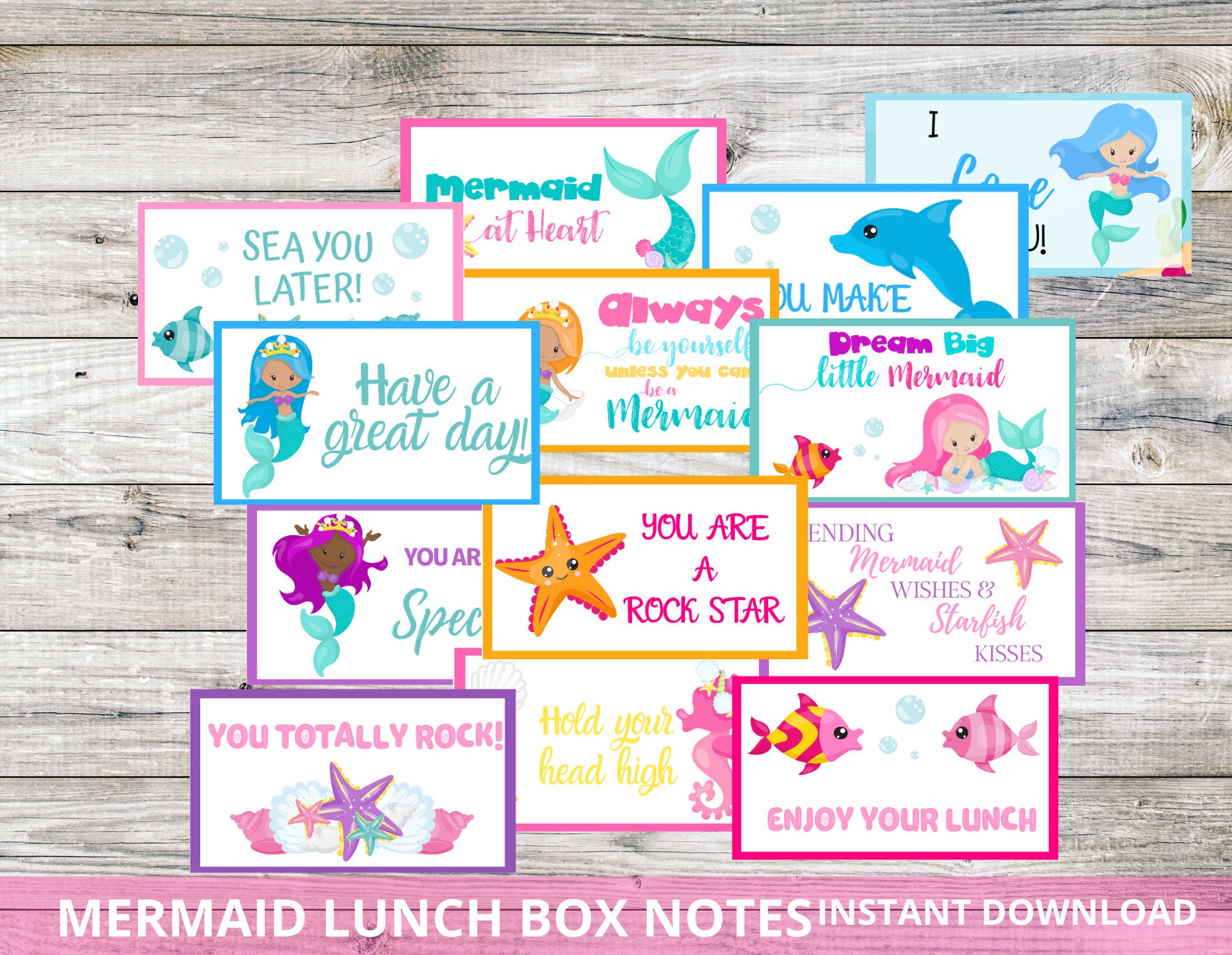 Printable Lunch Box Notes Instant Download Encouragement - Etsy