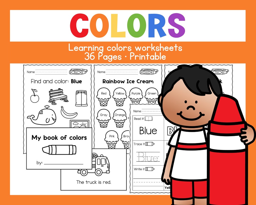 Color Worksheets - Printable - Preschool - Kindergarten - Homeschool ...