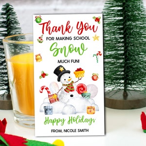 Snow Much Tag Editable Printable Christmas Gift Tag - Etsy