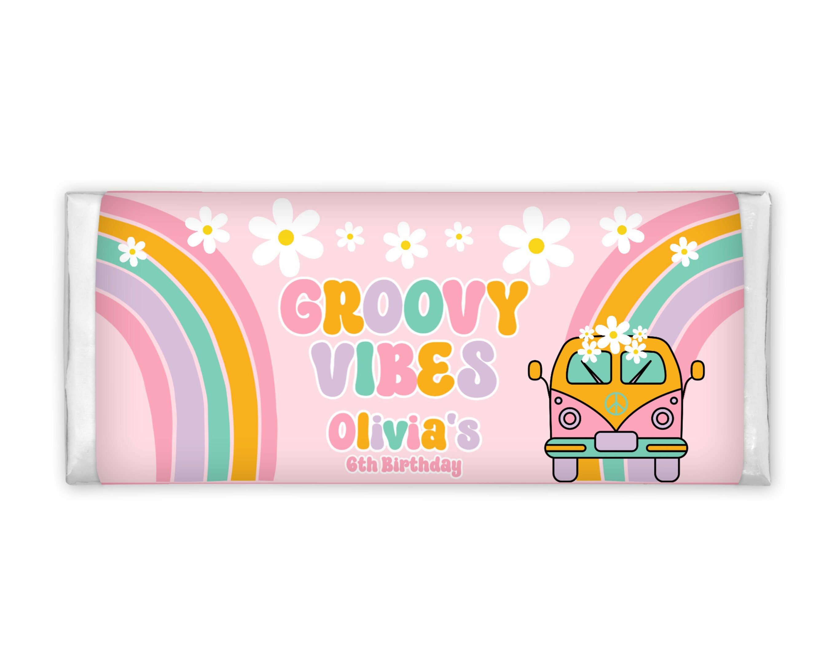 Groovy Birthday Decorations - Bundle - Editable - Printable - Chip Bag ...