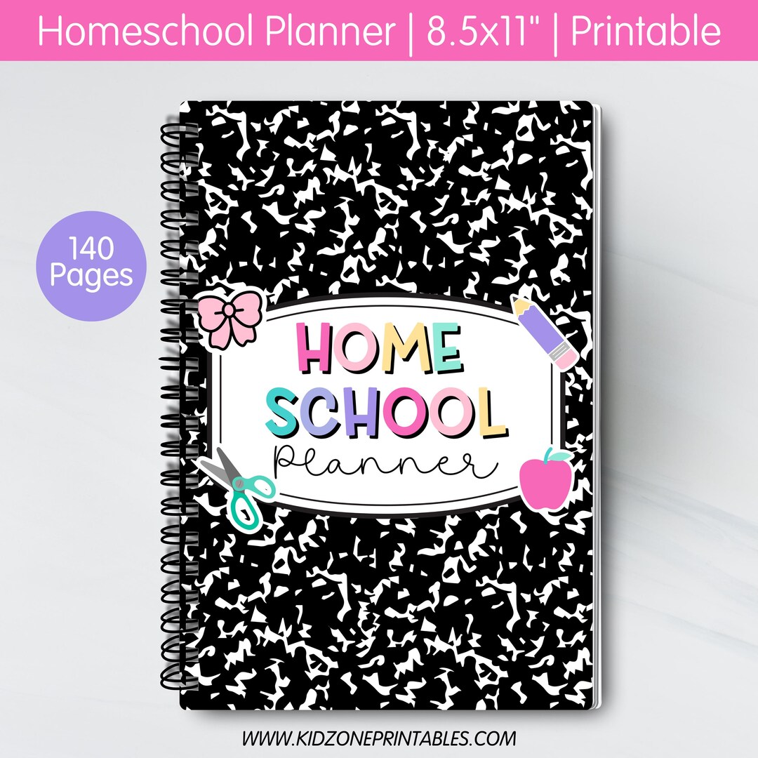 Homeschool Planner - Printable - Lesson Planner - Weekly Planner ...