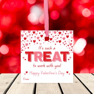 Printable Valentine Tag - Treat - Instant Download - Coworker ...