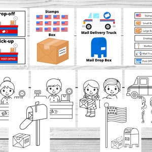 Post Office Pretend Play - Dramatic Play - Printable - Mail Carrier ...