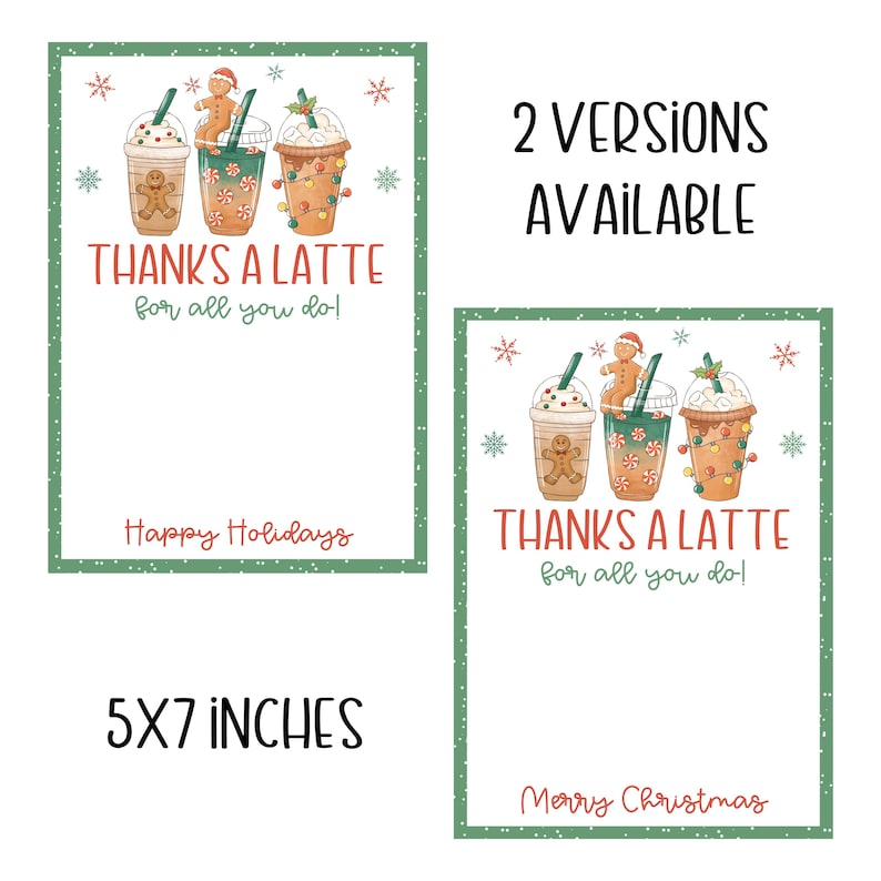 Christmas Gift Card Holder - Printable - Teacher Gift Card - Staff ...