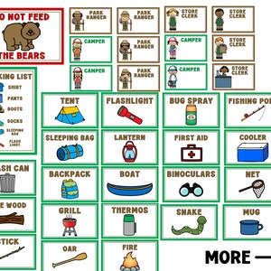 Dramatic Play - Printables - Camping - Pretend Play - Instant Download ...