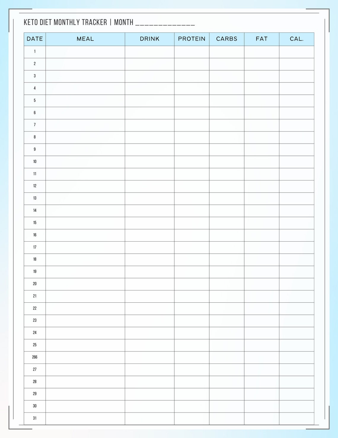 Keto Diet Planner and Tracker, Diet Planner, Meal Tracker, Keto Tracker ...