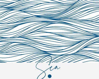 Abstract Waves Print - Etsy