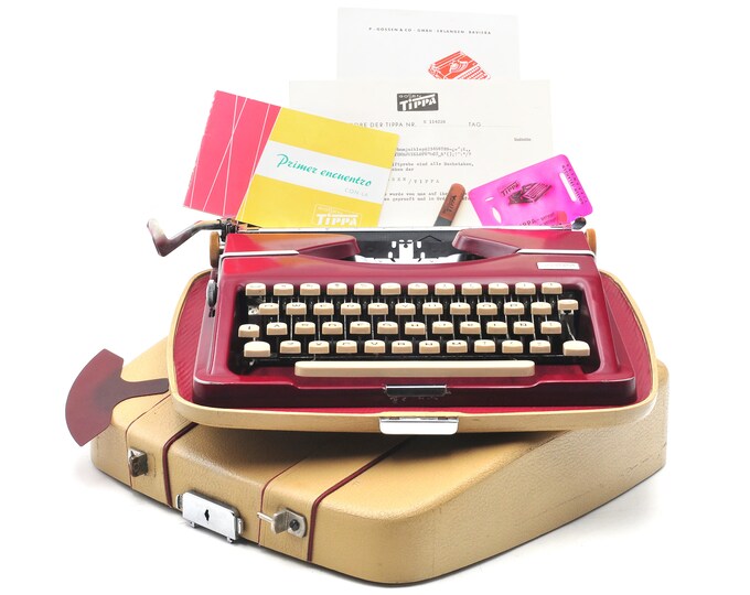 1954 Gossen Tippa Ultra Portable Typewriter Rare Find - Etsy