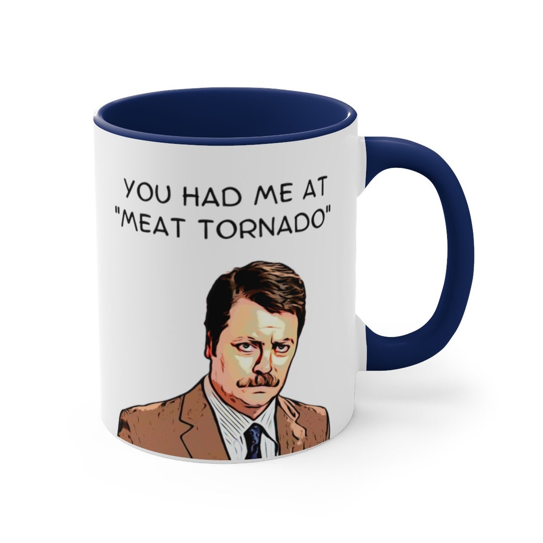 Ron Swanson Mug, Meat Tornado Ron Swanson Mug, Funny Parks and Rec ...