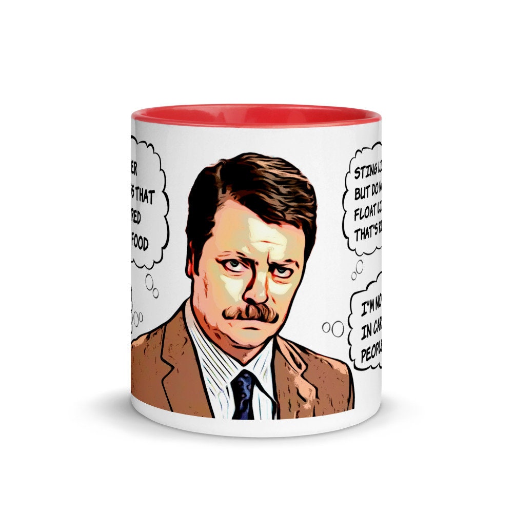 Ron Quotes Mug Ron Swanson Mug Birthday Gift Idea Funny - Etsy