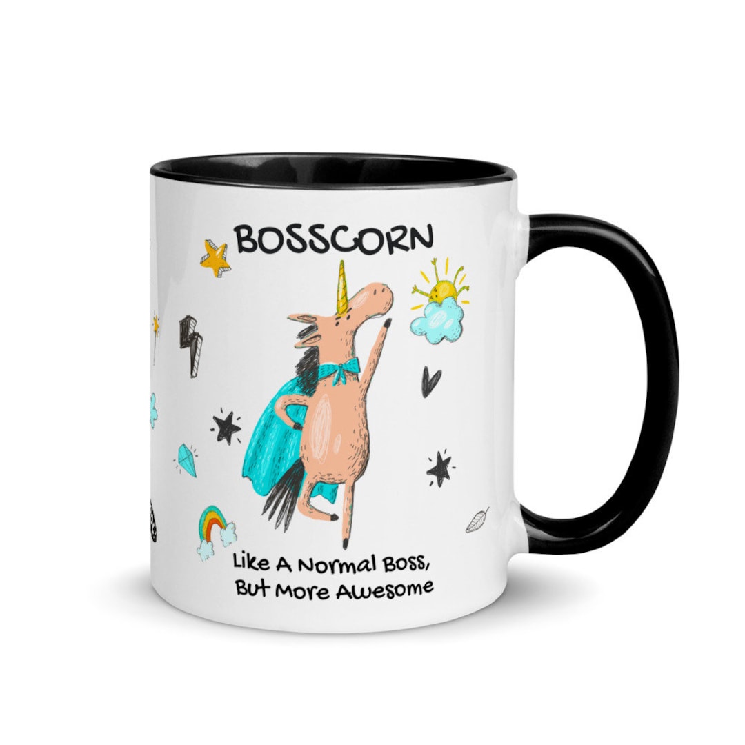 Boss Mug, Unicorn Boss, Like A Normal Boss but More Awesome, Funny Boss ...