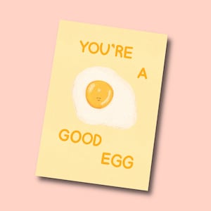 You’re a Good Egg Print | Friendship Cute Foodie - Etsy