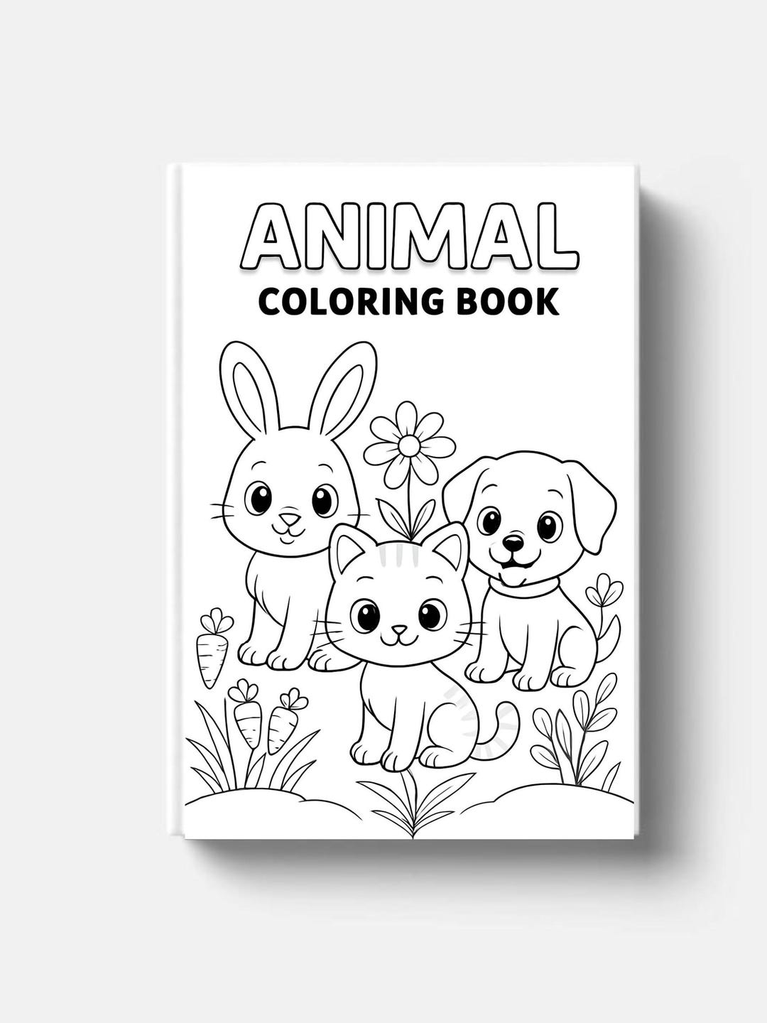 Animal Coloring 10-page Book for Kids, Fun Wildlife Coloring Pages ...