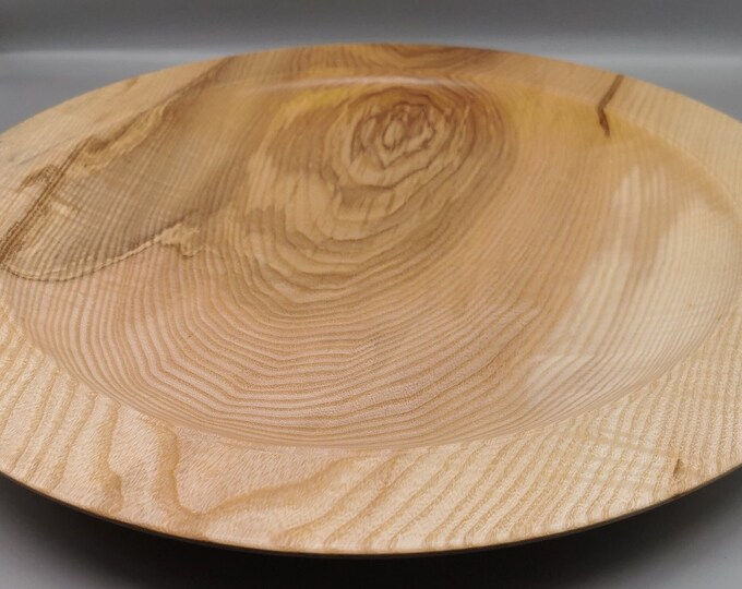 Lathe Turned Ash Serving Platter With an Ovangkol Bowl - Etsy UK