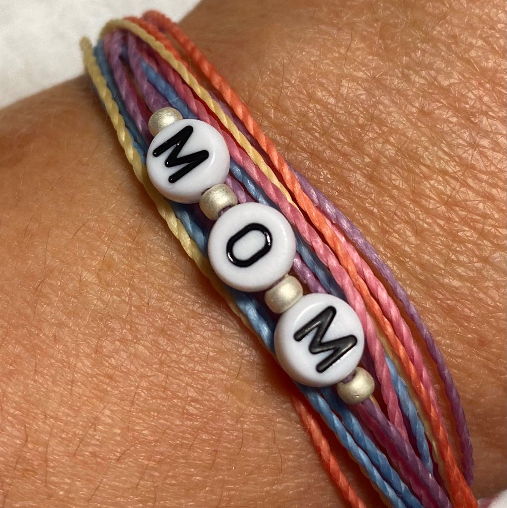 BIRTHSTONE Bracelet Mommy Mama Mom Mum Bracelet Pura Vida | Etsy