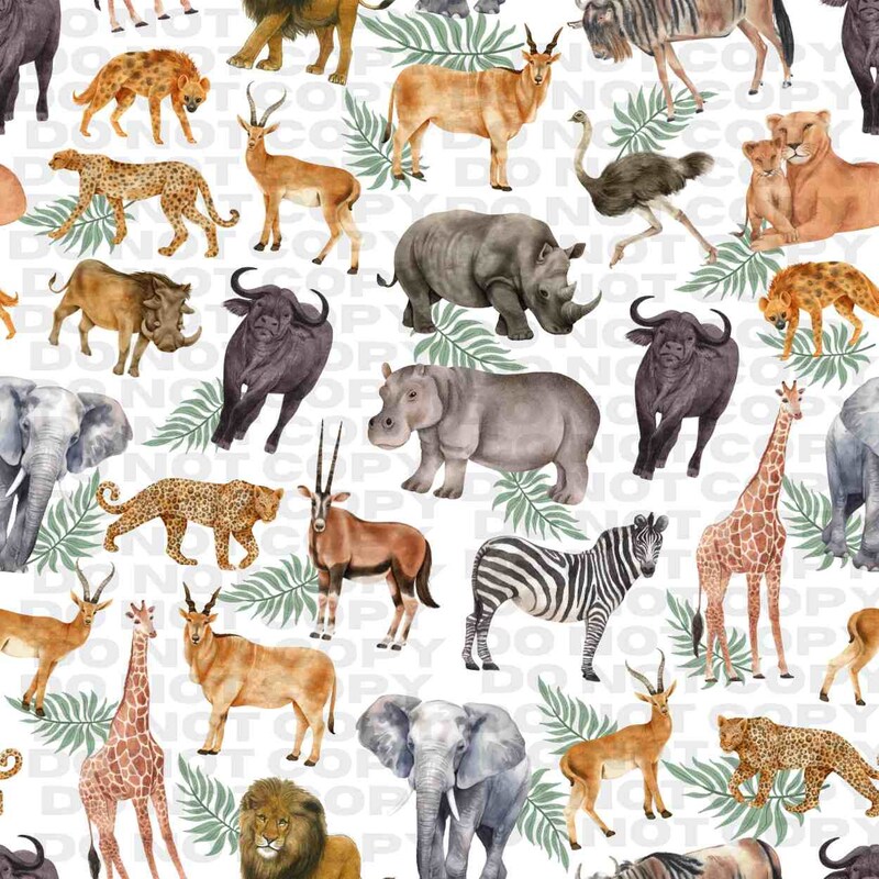 Zoo Animal Pattern - Etsy
