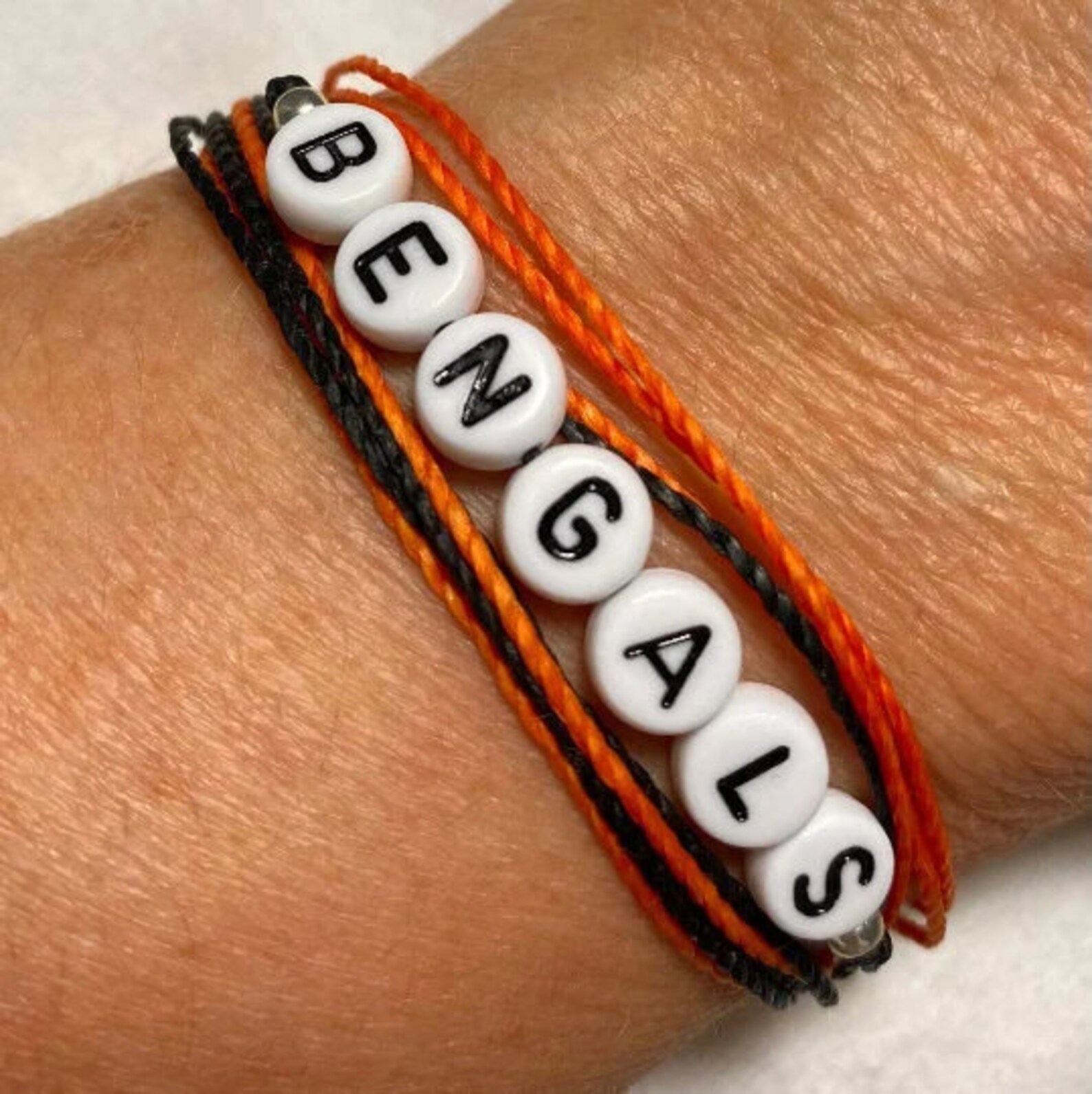 BENGALS Football Charm Bracelet Set Pura Vida Style Bracelet - Etsy