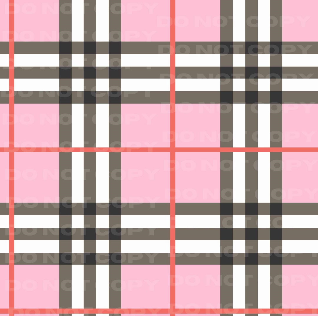 Black and Pink Plaid Seamless 12x12 Digital Background Pattern, Fabric ...