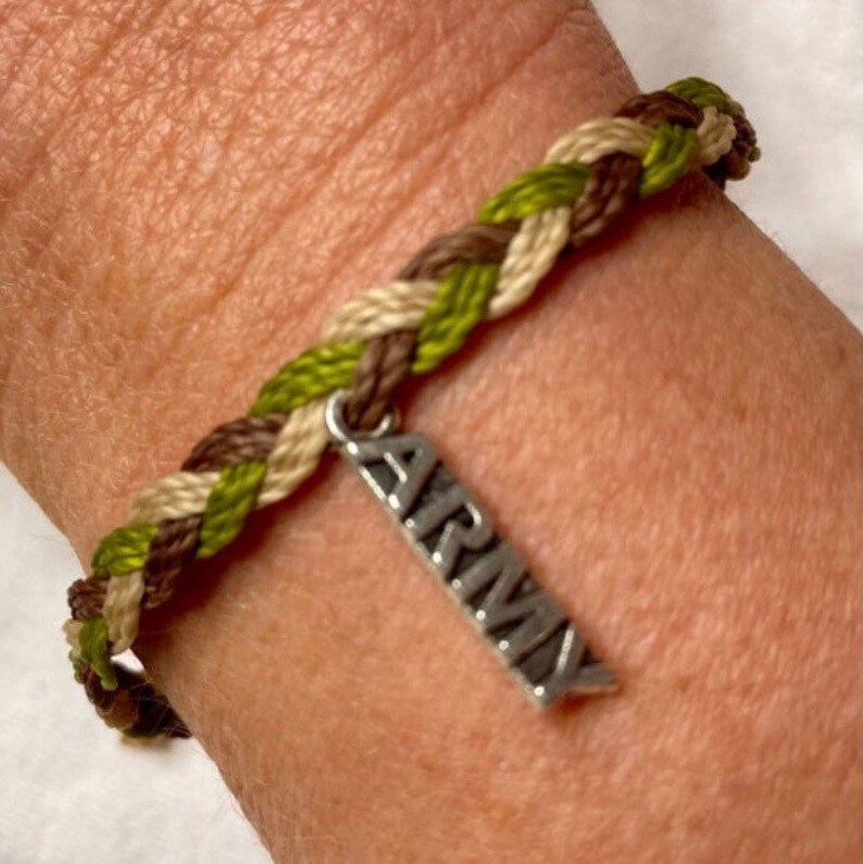 ARMY Charm Bracelet Stackable String Charm Bracelet Pura | Etsy