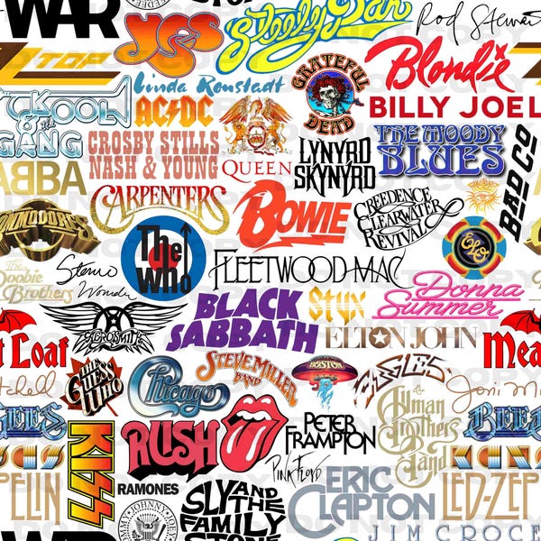 Classic Rock Band Png - Etsy