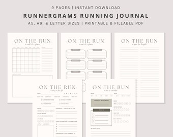 Running Log Tracker Printable Jogging and Workout (Download Now) - Etsy