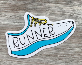 Marathon Runner Sticker / Running Sticker / Marathoner / 26.2 | Etsy