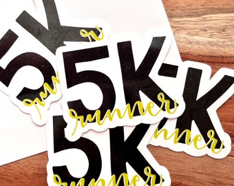 Running 5k Sticker - Etsy