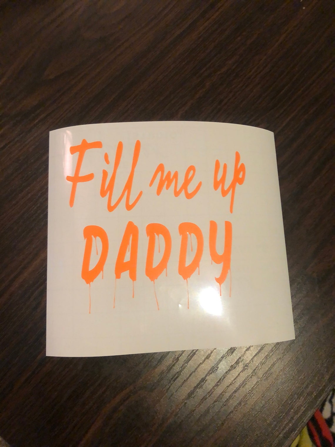 Fuel Cover Sticker Fill Me Up Daddy Etsy